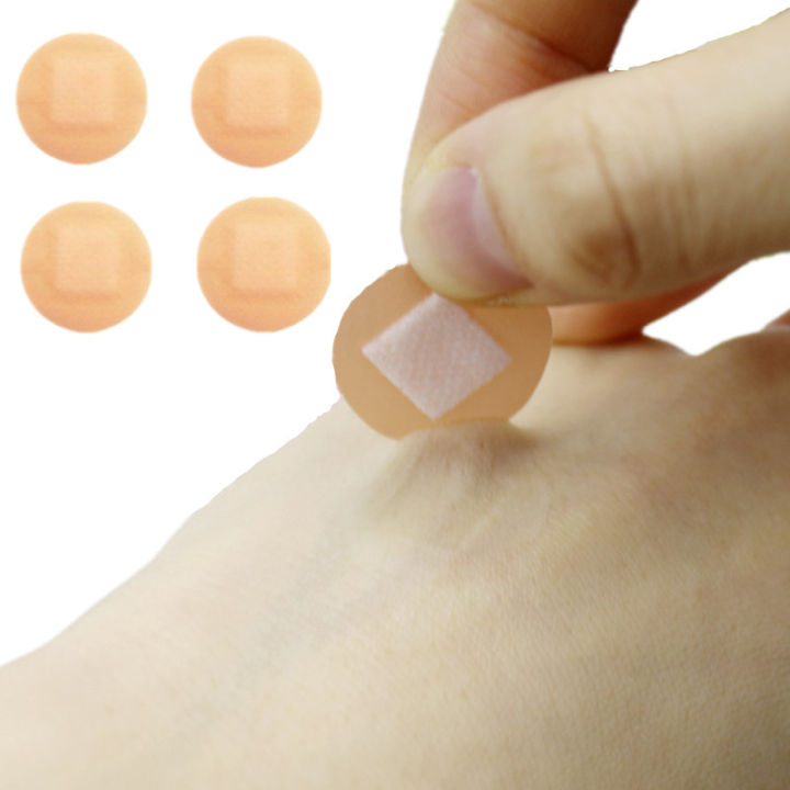 100pcs/set Round Circle Shaped Band Aid Skin Color Patches Wound ...