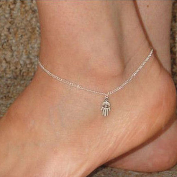 Popular Fatima Hand Payel Set A1 Chain Anklet All-Match 24K Gold Water ...