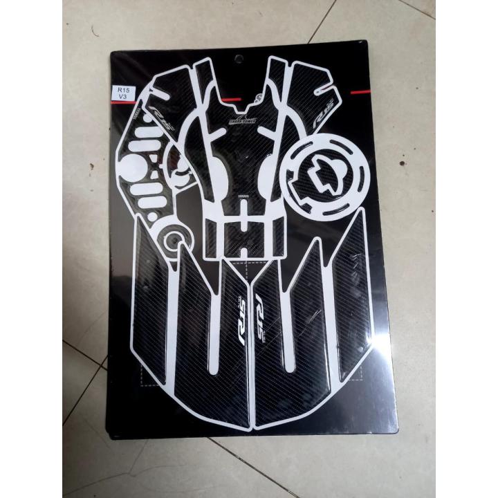Yamaha R15 v3 Tank Protector, Tank pad, Tank Decals, Tank Stickers ...