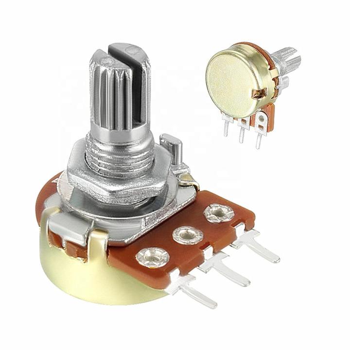 5Pcs Potentiometer Resistor B10K 10K Ohm 3 Pin Taper Rotary ...