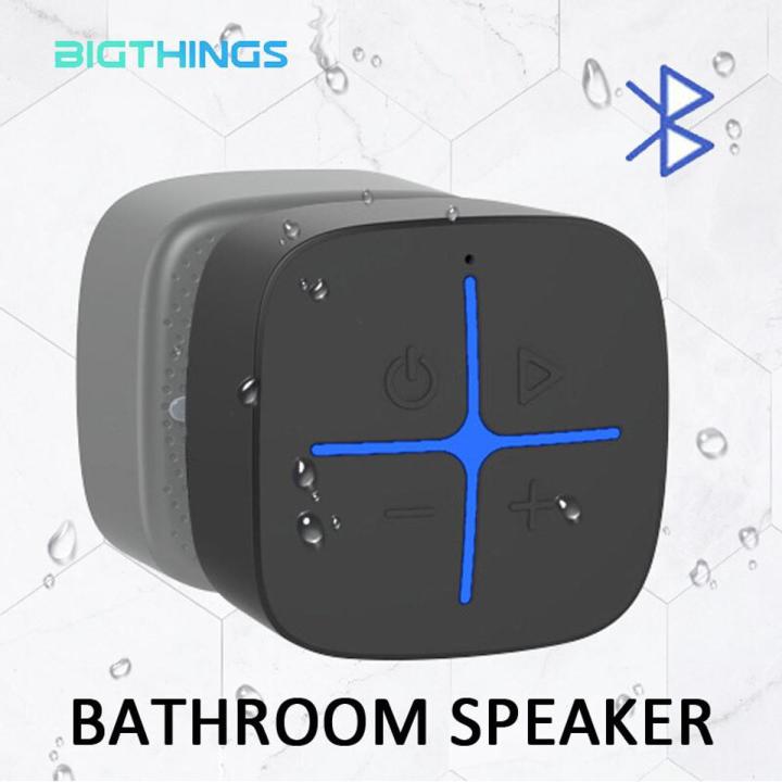 Bathroom Bluetooth Speaker Wireless Waterproof Shower Speakers For Phone PC Soundbar Hand Free ...