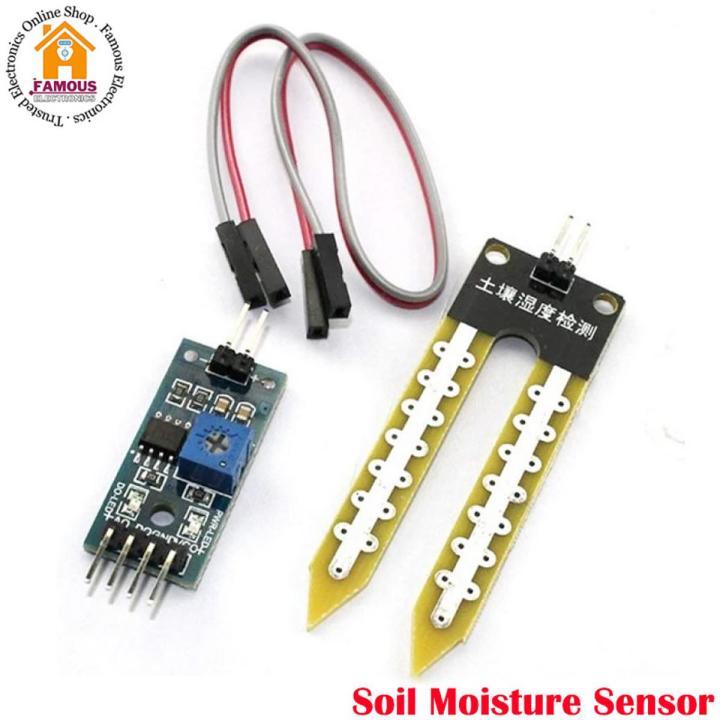 Soil Sensor DC 3.3V 5V LM393 IC Chip Smart Electronics Soil Moisture ...