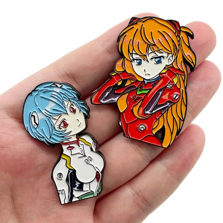 Neon Genesis Evangelion Enamel Pins Collect EVA-01 Ayanami Rei And ...