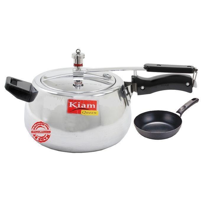 Queen Pressure Cooker - 5.5 L - Black | Daraz.com.bd