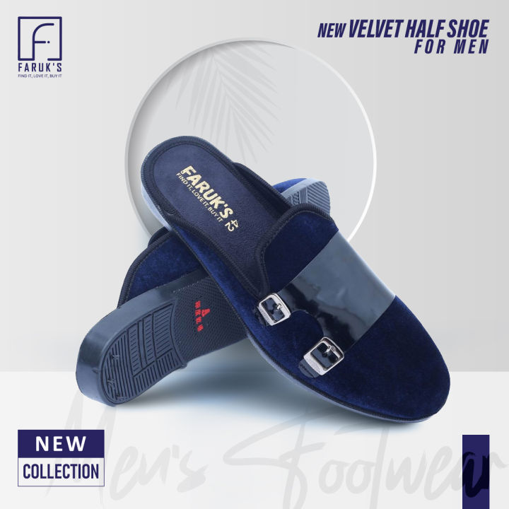 Athleisure - Avant Grade - Easily Usable - Velvet Loafer Half Shoes For ...