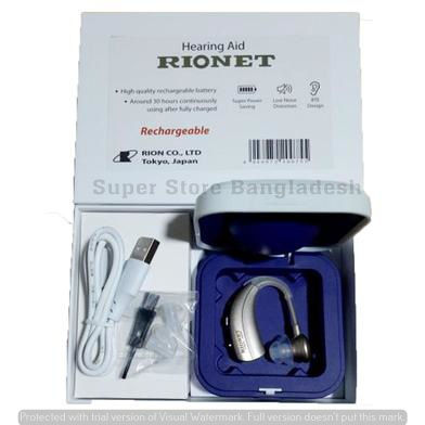 Rionet Super Power saving Rechargeable Hearing Aid Sound Amplifier With ...