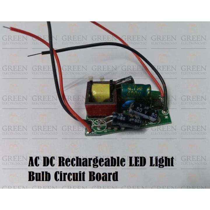AC DC Rechargeable LED Light Bulb Circuit Board Driver AC 220v To 5V ...