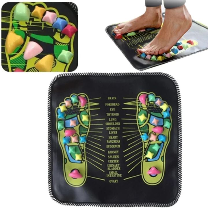 Foot Massage Mat Acupressure Relax Massage Pad Trigger Point Heath ...