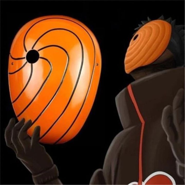 Anime Naruto Mask Uchiha Obito Full Face Plastic Masks Halloween ...