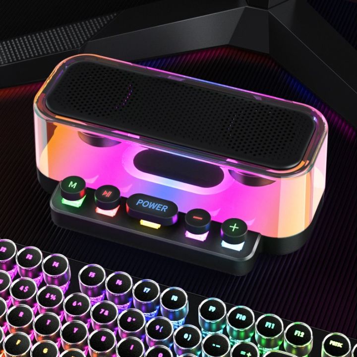 RGB Subwoofer Stereo Z6 Color Light PC Game Portable Speaker | Daraz.com.bd
