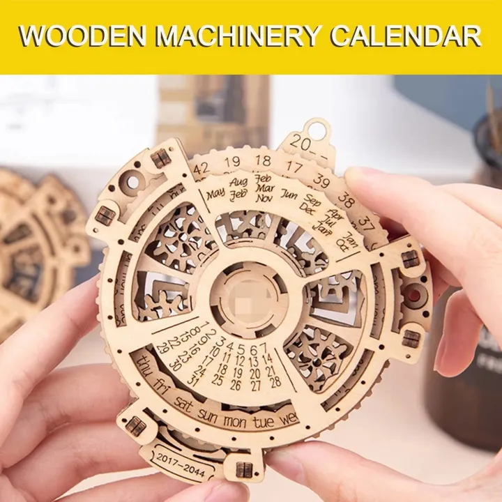 【Fanco Toy store】3D Wooden Almanacs Brain Teaser Games Engineering ...
