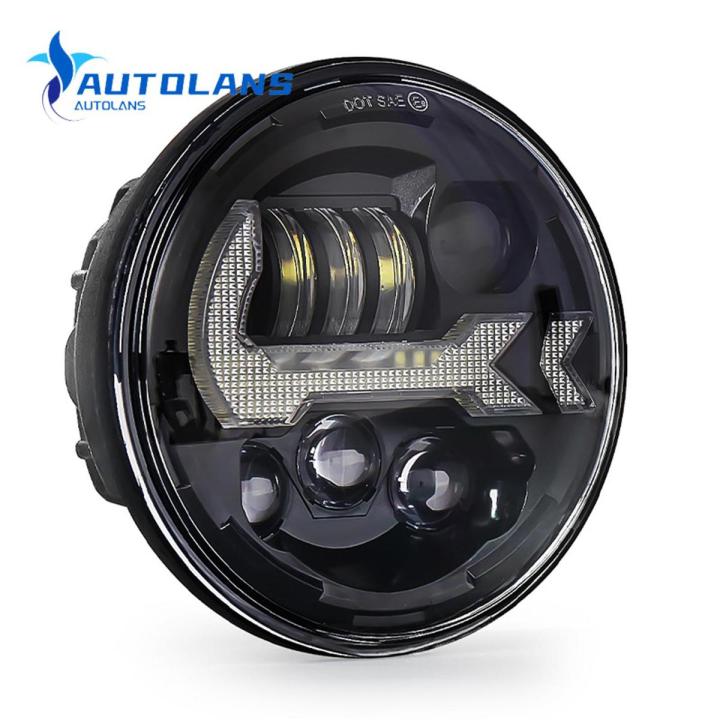 LED Light High-Strength H4 DRL Round 5-Inch LED Headlight | Daraz.com.bd