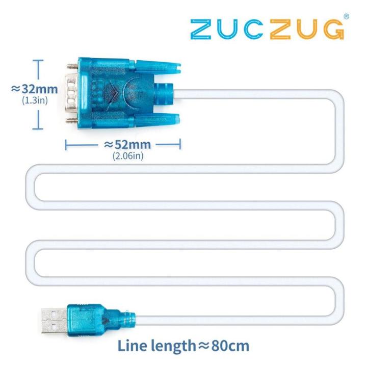 【happy one】CH340 USB to COM Port Serial PDA 9 pin DB9 Cable Adapter ...