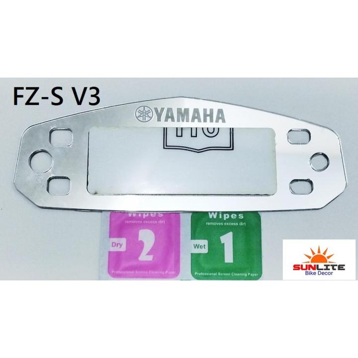 Dash Board side protector for motorcycle. 3D silver Glass sticker ...