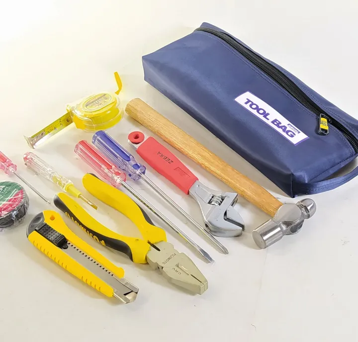 10 Pcs Essential Household Hand Tools Set for Heavy duty With standard ...