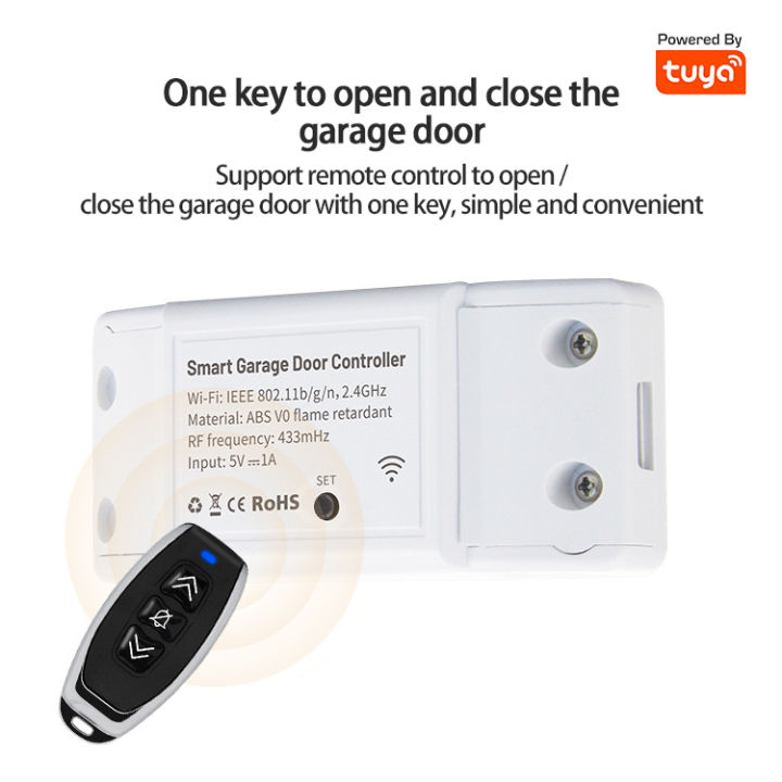 WIFI Garage Door Networking Controller APP Voice Control Anti-theft ...