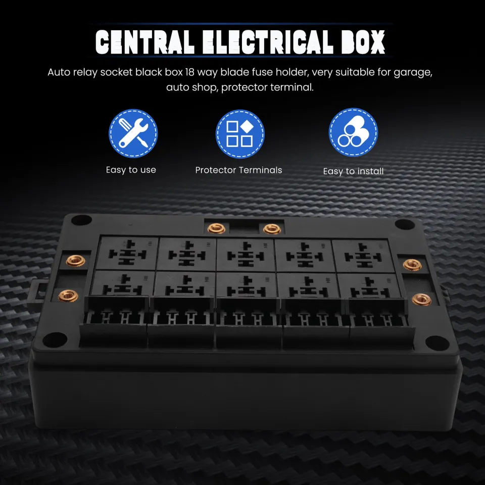 Car Relay wholesalers Socket Black Box 18