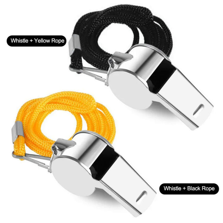 Referee Whistles with Rope Extra Loud Sports Whistle Portable Loud ...