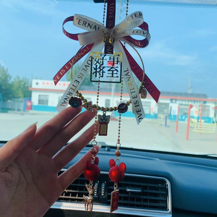 New Car Pendant Ping An Xile High-Profile Figure Mickey Car High-End ...