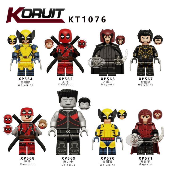 KT1076 Block Toys Figure X People Super Person Wolverine Deadpool ...