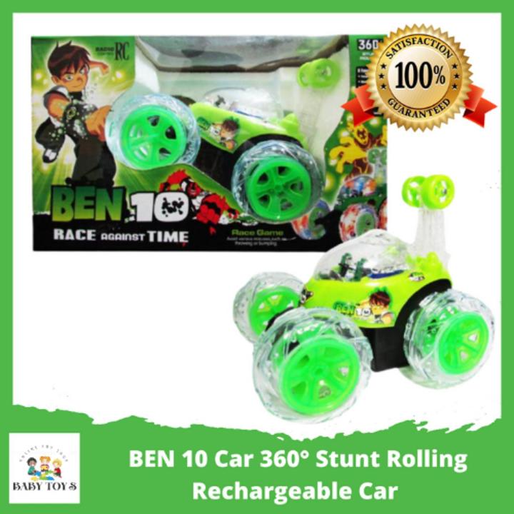 BEN 10 Car 360° Stunt Rechargeable Car with Light & Music & Full ...