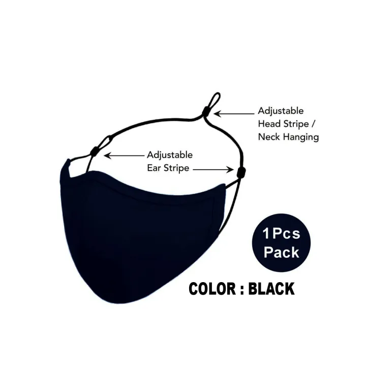 Fashionable 3 Layer Reusable Cloth Fabric Face Maks | Daraz.com.bd