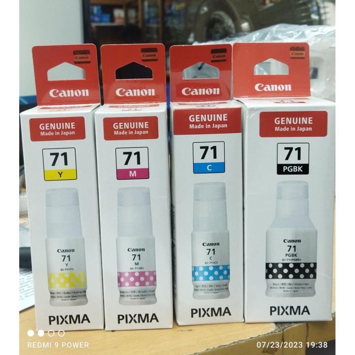 Canon G3020,G1737 original ink BK-71, M-71,C-71,Y-71 | Daraz.com.bd