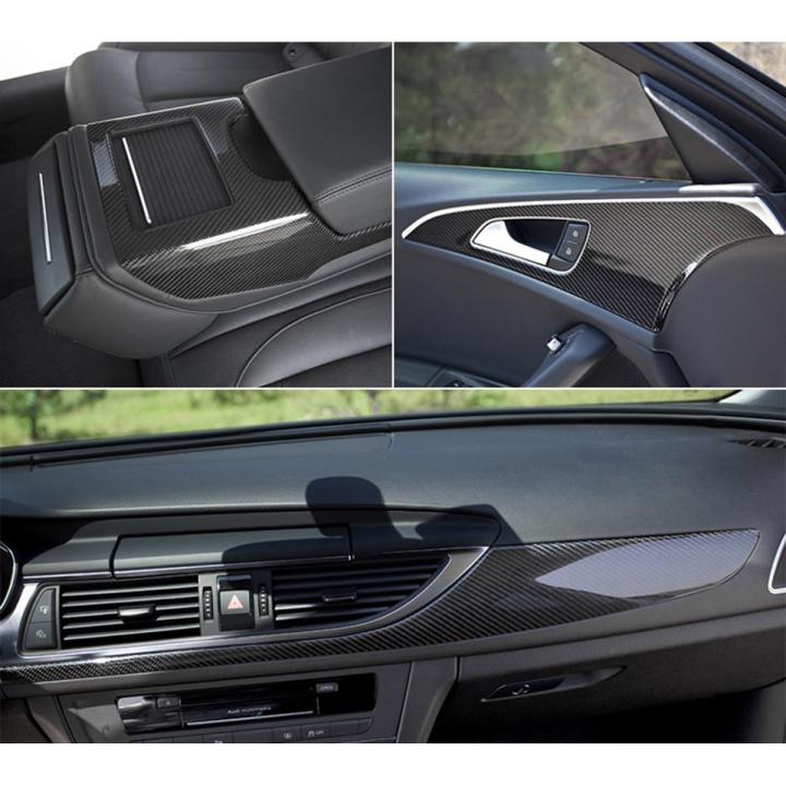 5D Carbon Fiber Vinyl Wrap Film Car Stickers for Lada Granta Largus ...