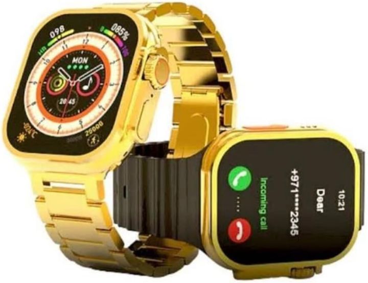 New G9 Ultra Pro Gold Smart Watch Ultra Series 8 NFC Bluetooth Call Men ...