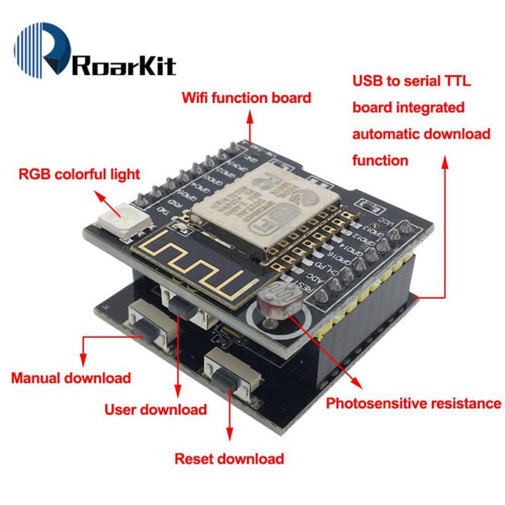 【Mary DAI Store】ESP8266 ESP-12F ESP12F CH340 WIFI Serial Cloud Development Board MINI Nodemcu ...