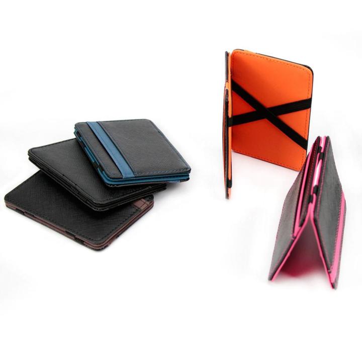 Flip Light Slim New Leather Purse BiFold Magic Wallet | Daraz.com.bd