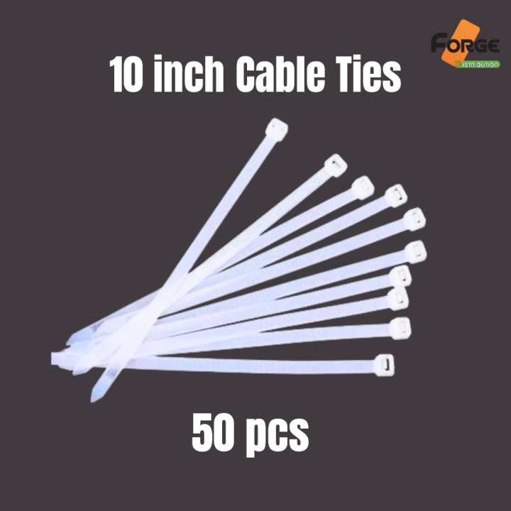 10" Inch Durable Plastic Zip Ties - Multi-Purpose Cable Ties for ...