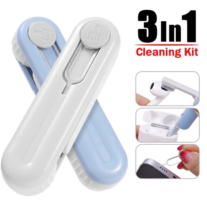 3 in 1 Computer Mobile Phone Cleaner Brush Electronics Clean Kit ...