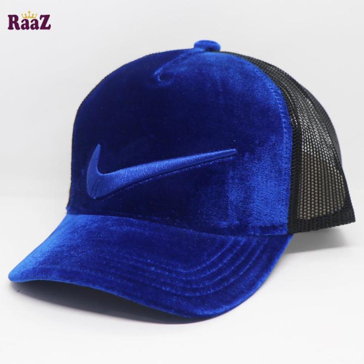 Navy Blue Swoosh Logo Half Net Cap | Daraz.com.bd