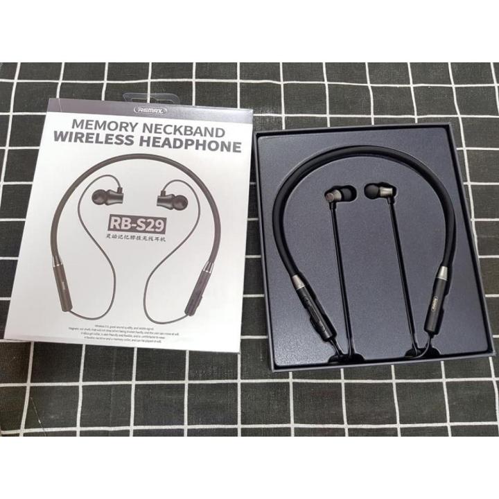 Remax RB-S29 Memory Neckband Wireless Earphone | Daraz.com.bd