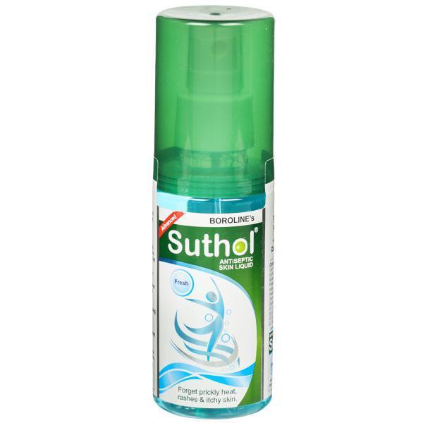 Boroline Suthol Antiseptic Prickly Heat Skin Liquid Spray (Indian ...