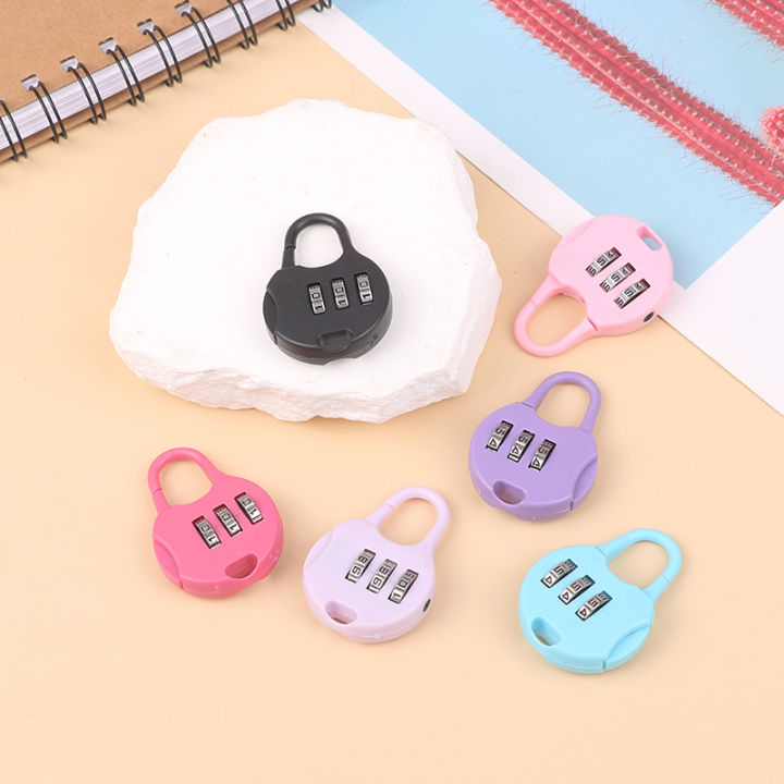 Color Mini Password Padlock Trolley Case Password Lock Student ...