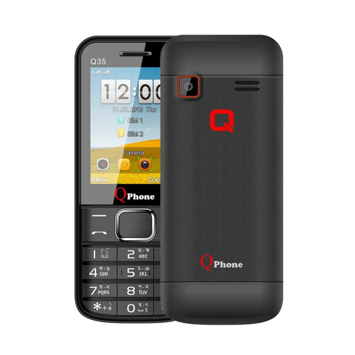 Qphone Q35 Feature Mobile Phone, 2.4 inches Display, 1800 Mah Battery ...