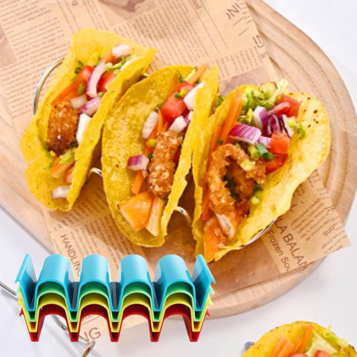 Oven Restaurant Sturdy Plastic Wave Shaped Taco Shell Stand Kitchen ...