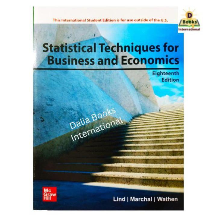 Statistical Techniques in Business and Economics by Douglas Lind ...