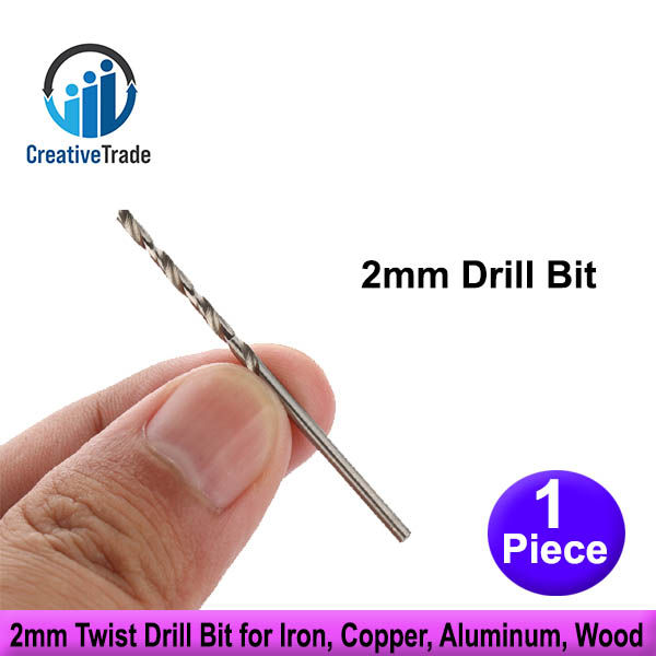 2mm (Approx) Twist Drill Bit for Iron, Copper, Aluminum, Wood | Daraz ...