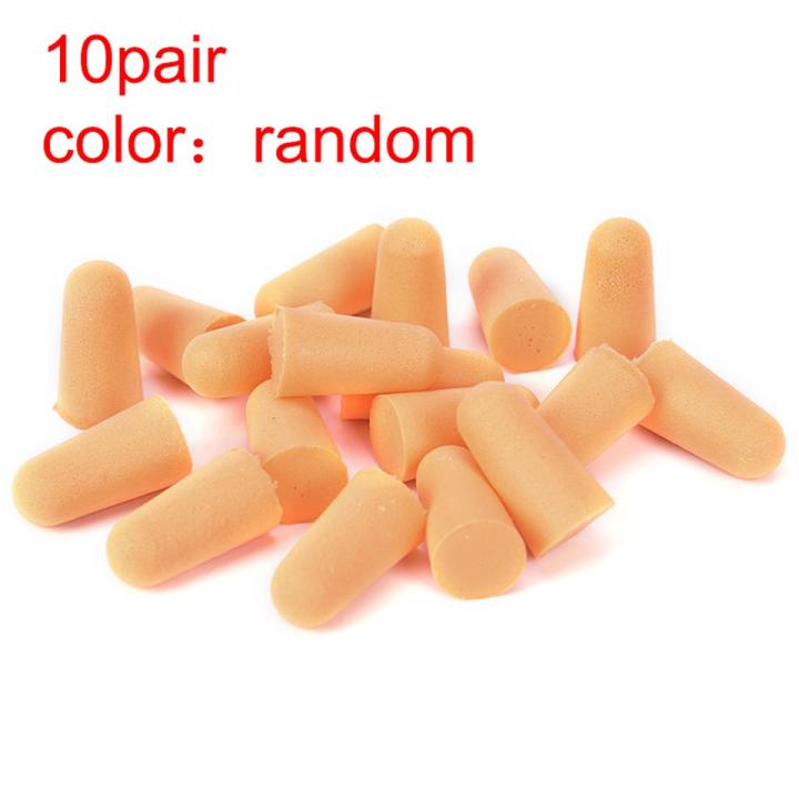 10 Pairs Tapered Foam EarPlugs for Prevention Noise hearing protection ...