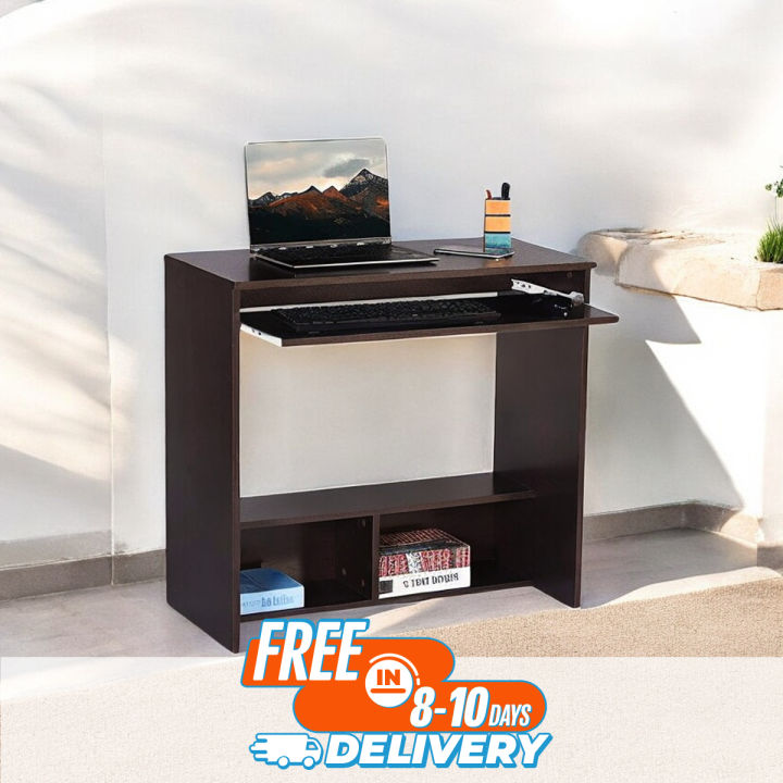 Andormahal Standard Laptop/Computer Table With Book shelf (Melamine ...