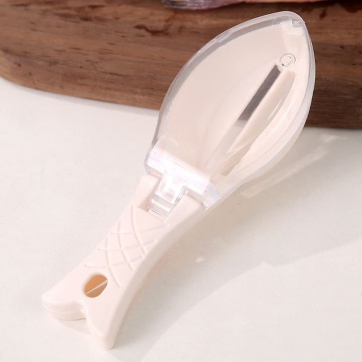 Fish Scale Scraper with Cover - Safe, Manual, and Hand-Protective Tool ...
