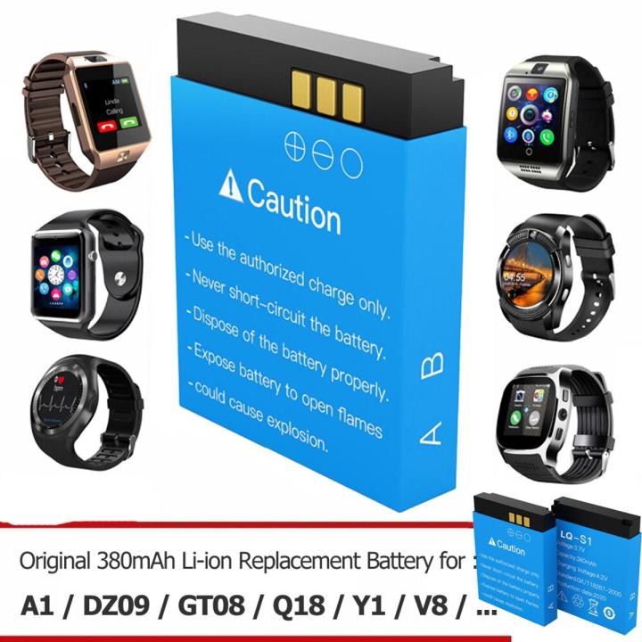 Rechargeable Smart Watch Li-ion Polymer Battery 380mAh 3.7V | Daraz.com.bd