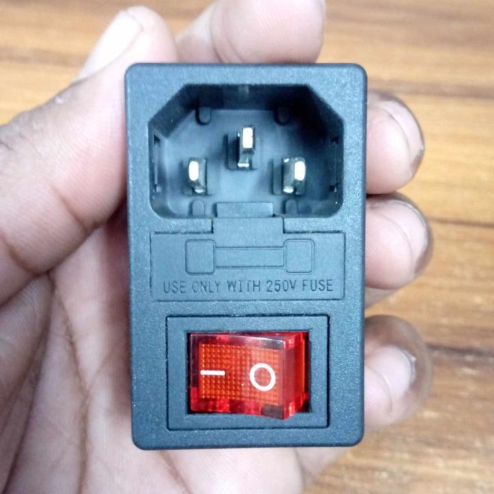 BK-AC-01 AC 250V 15A 3 Pin Terminal MALE Electrical Inlet Power Socket ...