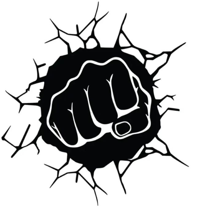 Punching Smashing Sticker for bike | Daraz.com.bd