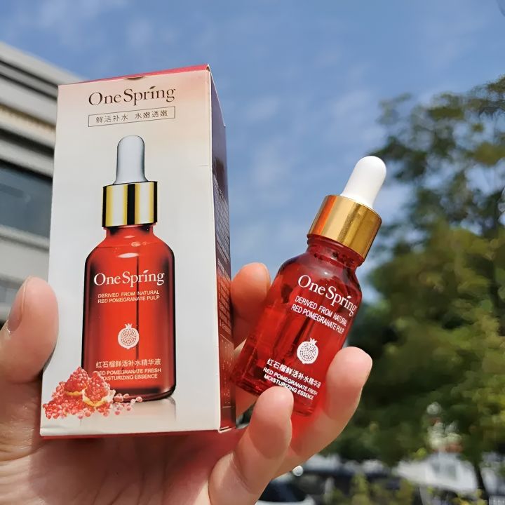 One Spring Red Pomegranate Nourishing Moisturizing Essence Serum-15 ml ...