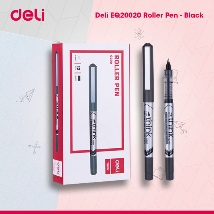 Deli EQ20020 Roller Pen - Black | Daraz.com.bd