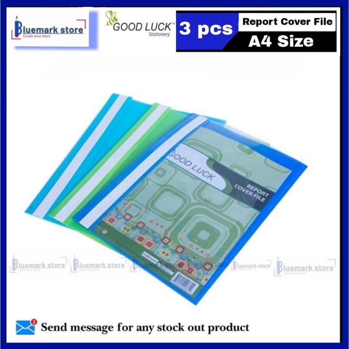 Good Luck Report Cover File A4 Size Random color 1pcs | Daraz.com.bd